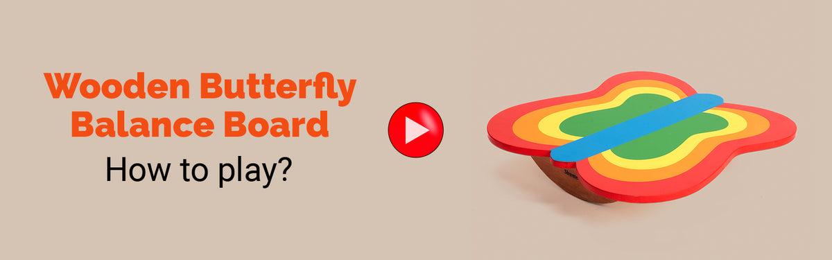 Wooden Balance Board - Butterfly Balance Board For Kids – Shumee