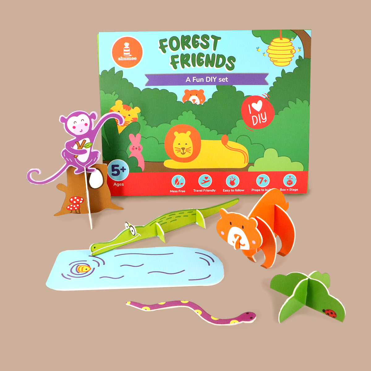 DIY Forest Friends 3D Activity Box - 5 Years+ – Shumee