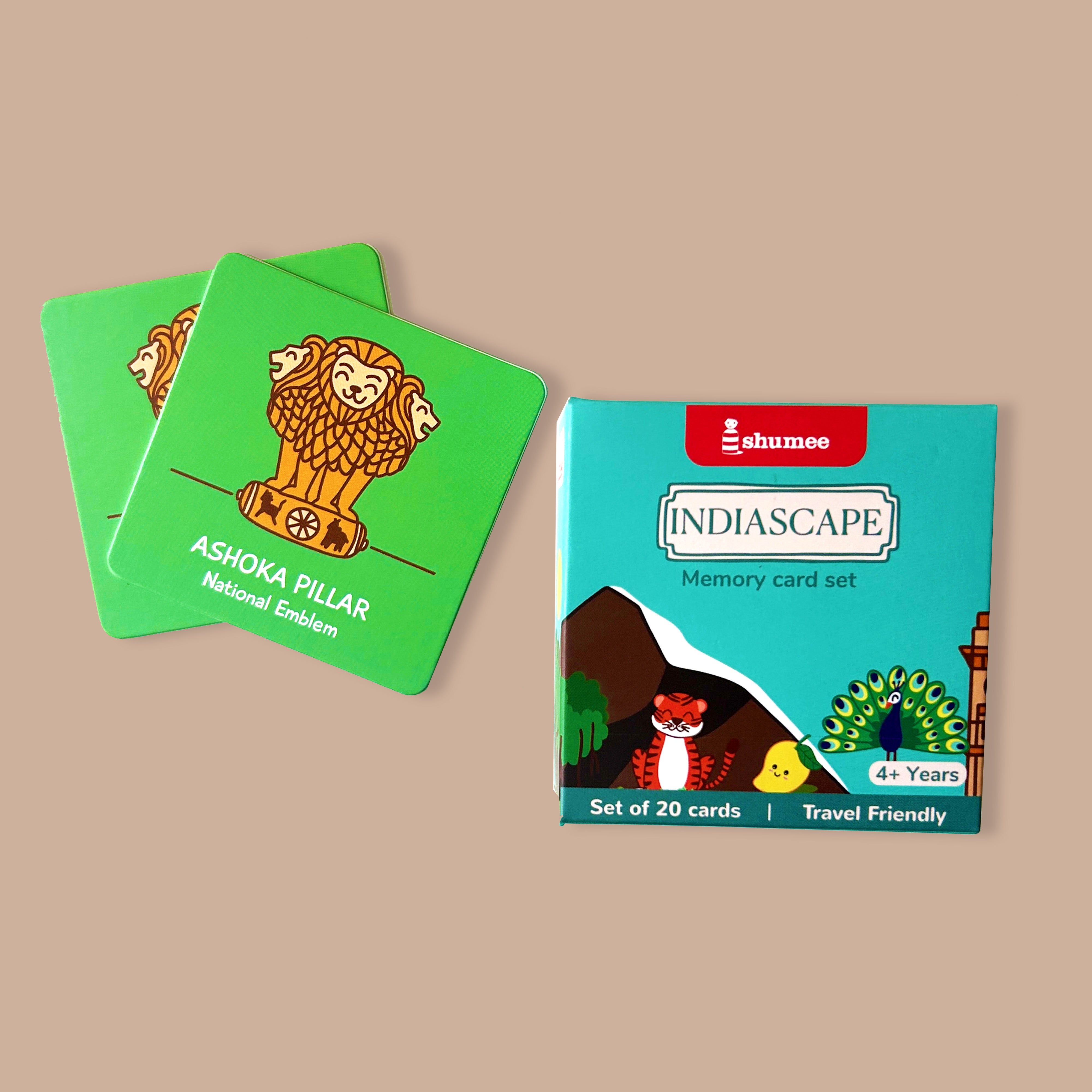 Indiascape Memory Card Set With 20 Cards (4+ Years) – Shumee