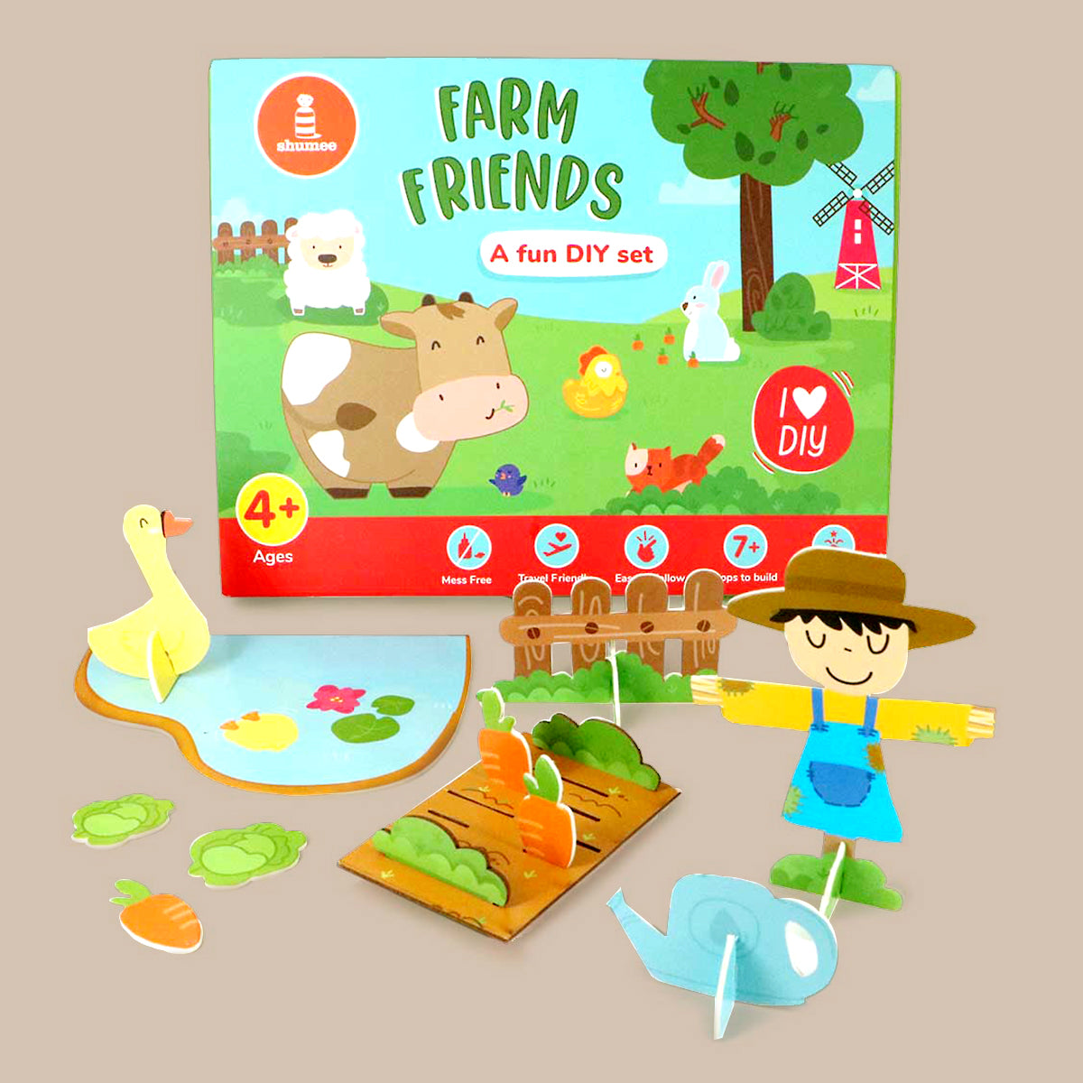 DIY Farm Friends 3D Activity Box - 4 Years+ – Shumee