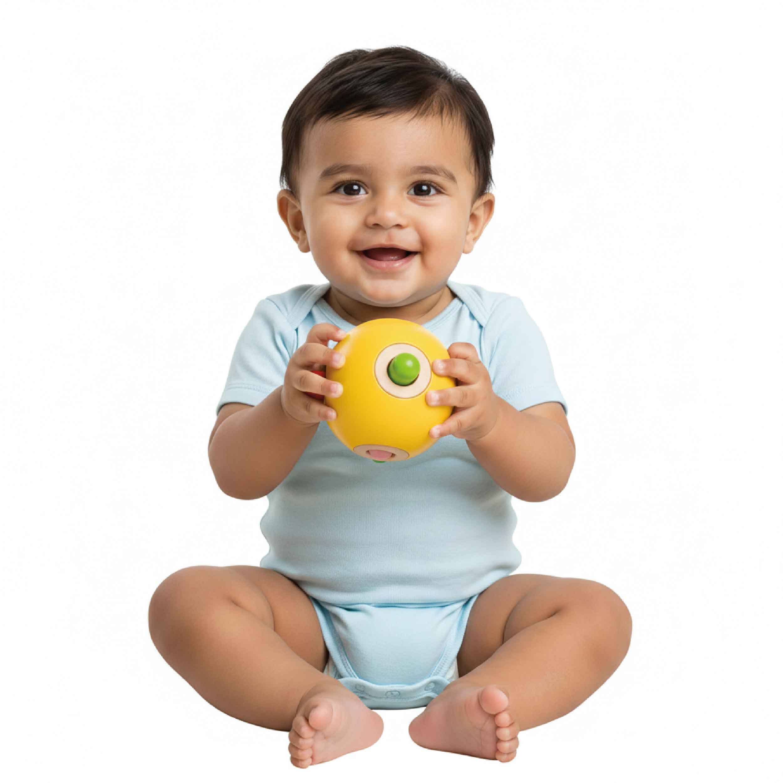 Rolling Ball Toy - Wooden Pop & Roll Peg Baby Ball Toy – Shumee