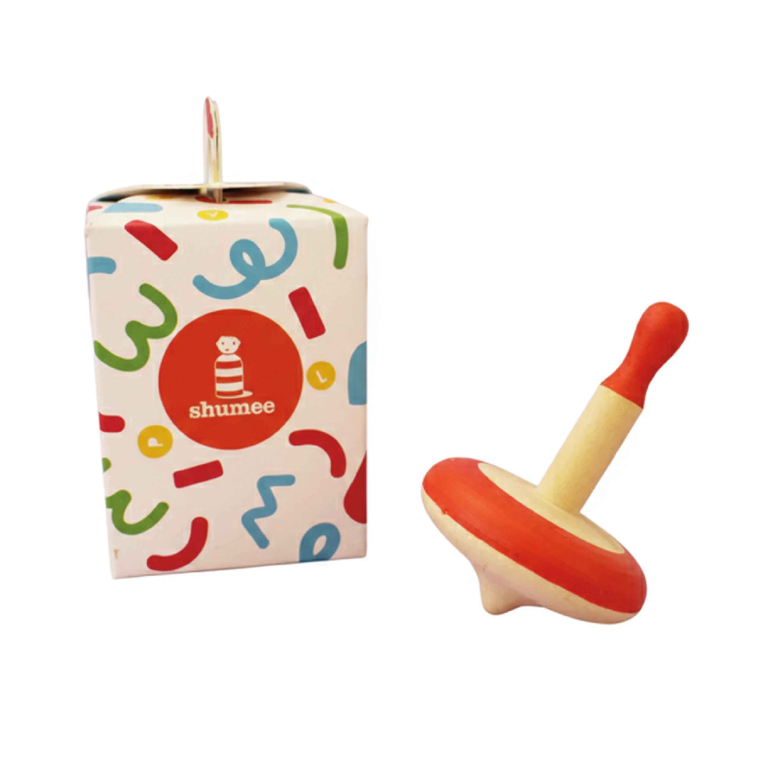 Colorful Wooden Spin Tops Set (Available in 3 colors) (3 Years+) – Shumee